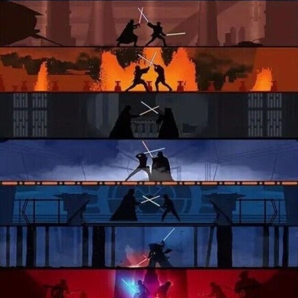 Star Wars | Accents | Star Wars Jedi Vs Sith Lightsaber Duels Canvas ...